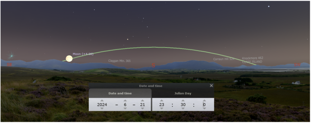 Watch the 2024 Midsummer Full Moon - Mayo Dark Sky Park